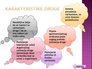 Narkomanija i zdrav zivot | PPTX