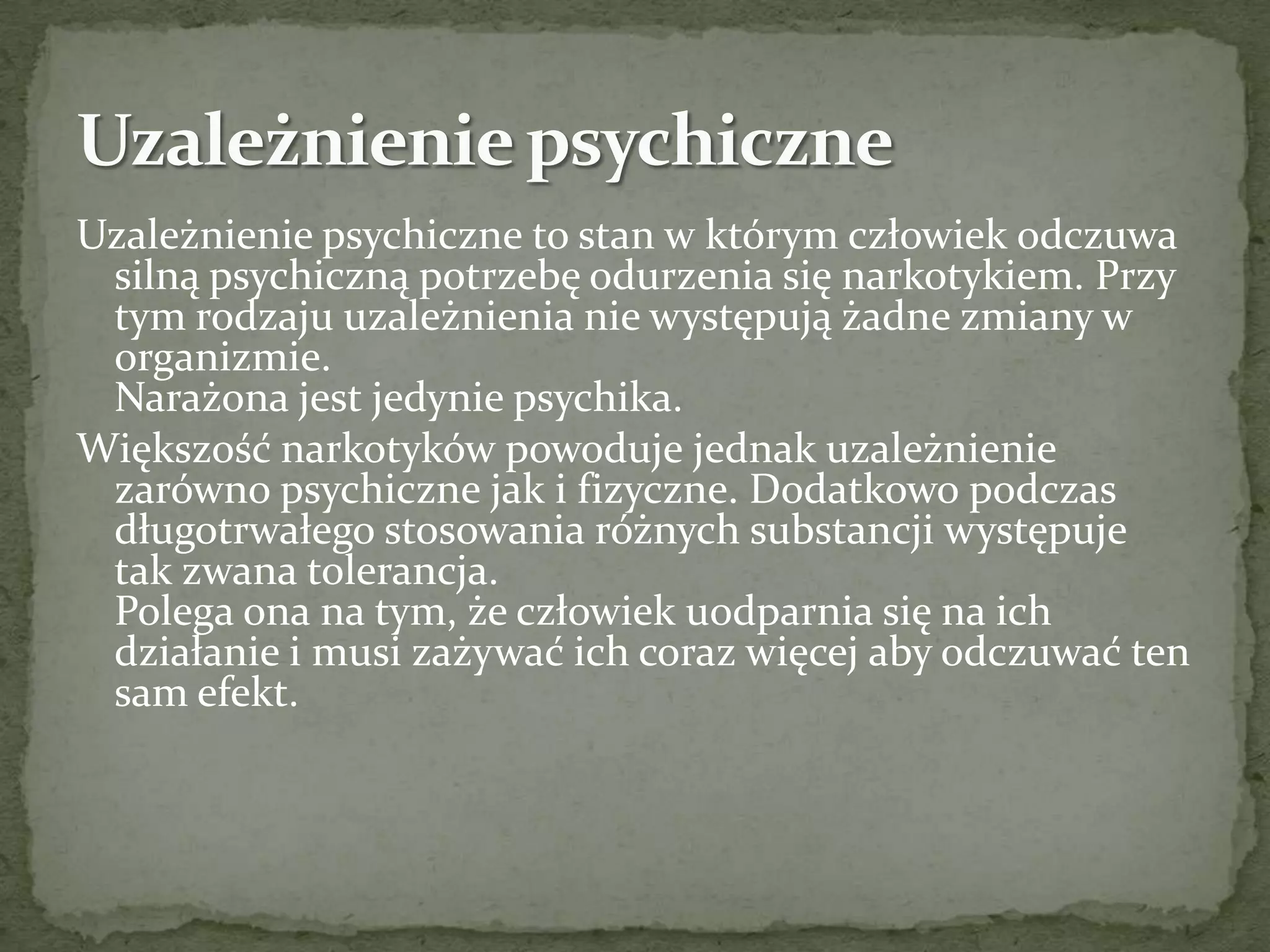 Narkotyki prezentacja | PPTX