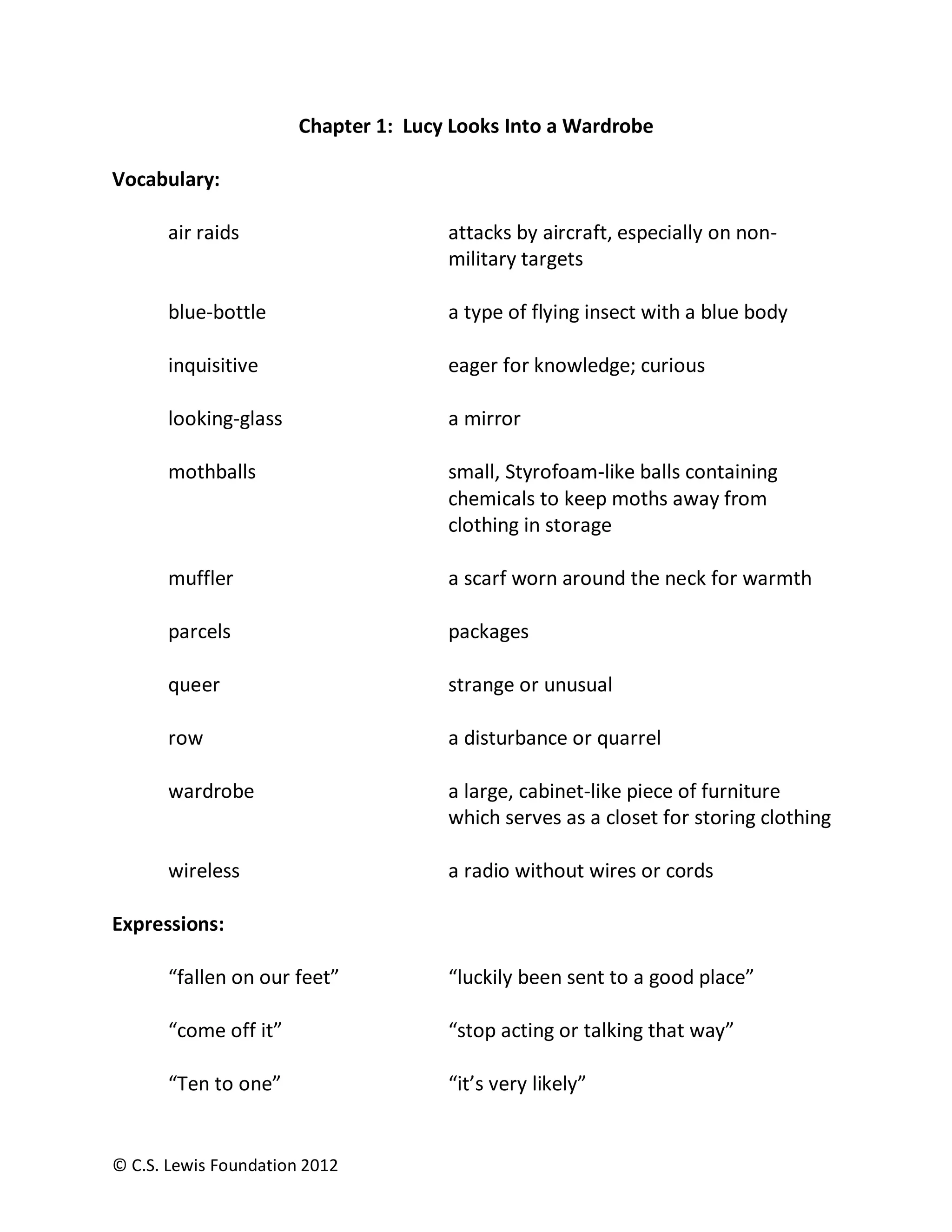 Narnia 1 Teachers Guide abcdefghijklmnop | PDF