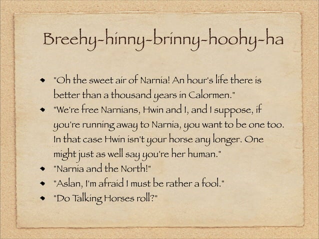 Narnian Quotes | PPT