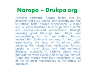 Naropa – drukpa | PPT