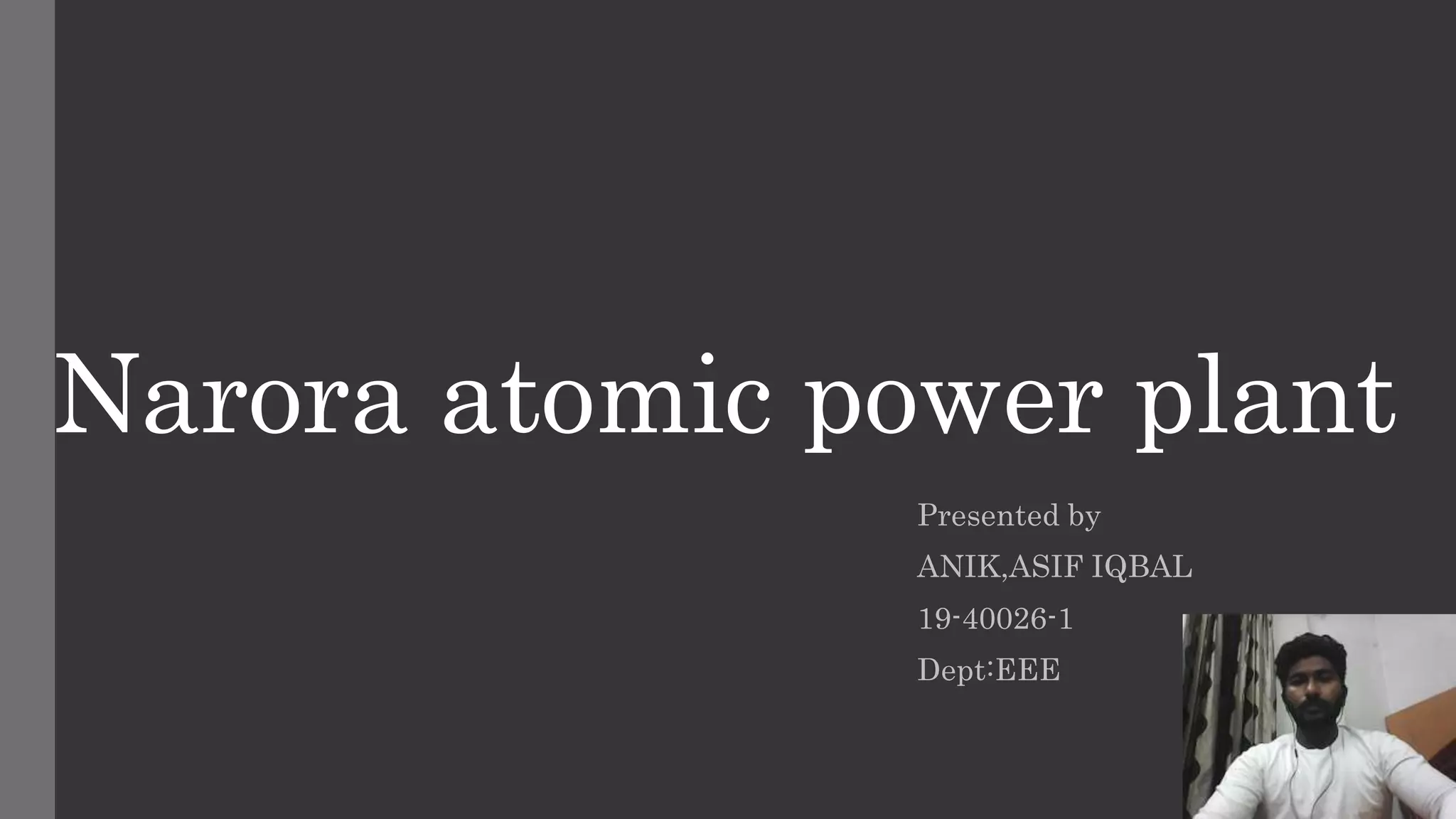 Narora atomic power plant | PPTX