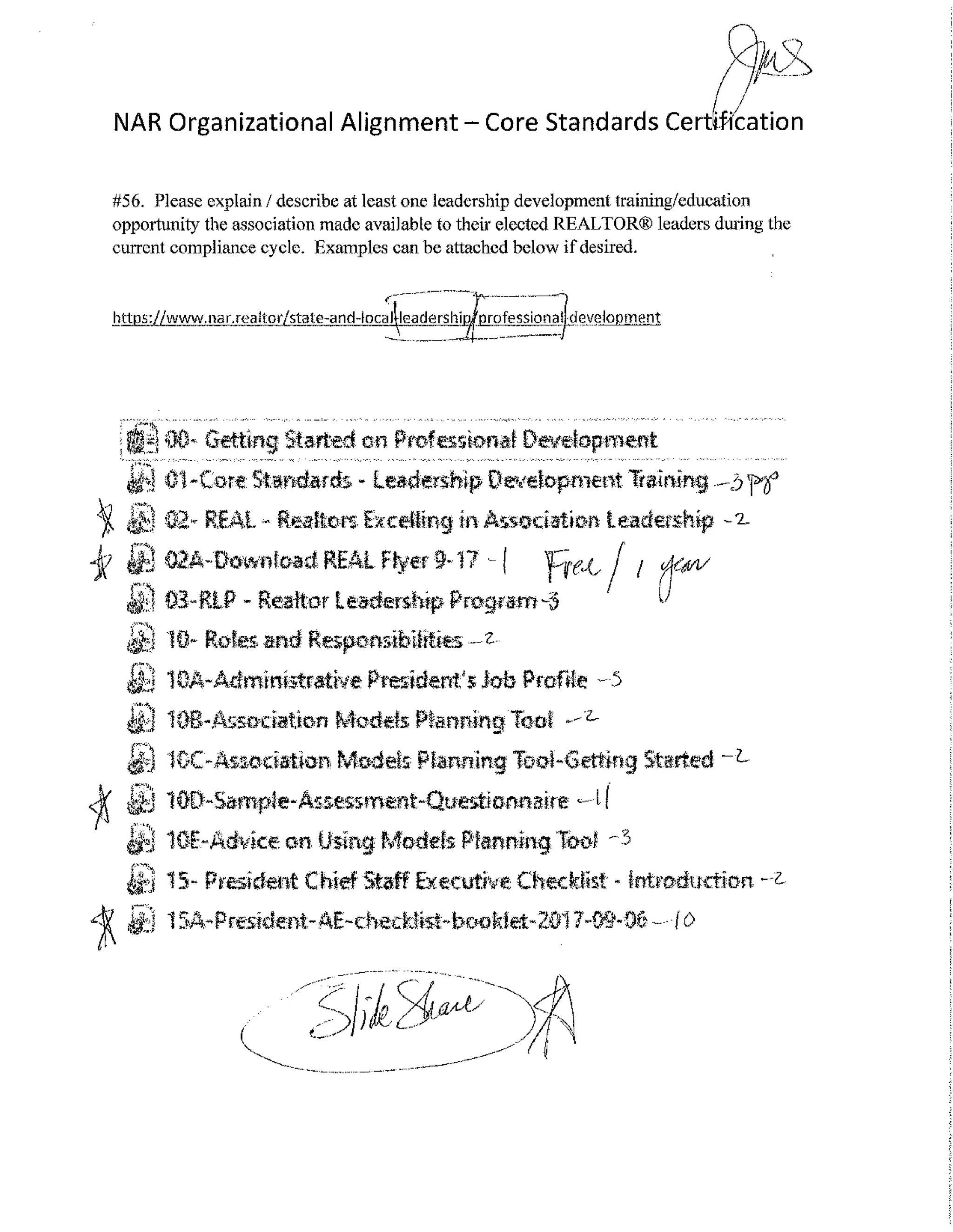 Nar organizational alignment core standards certification | PDF
