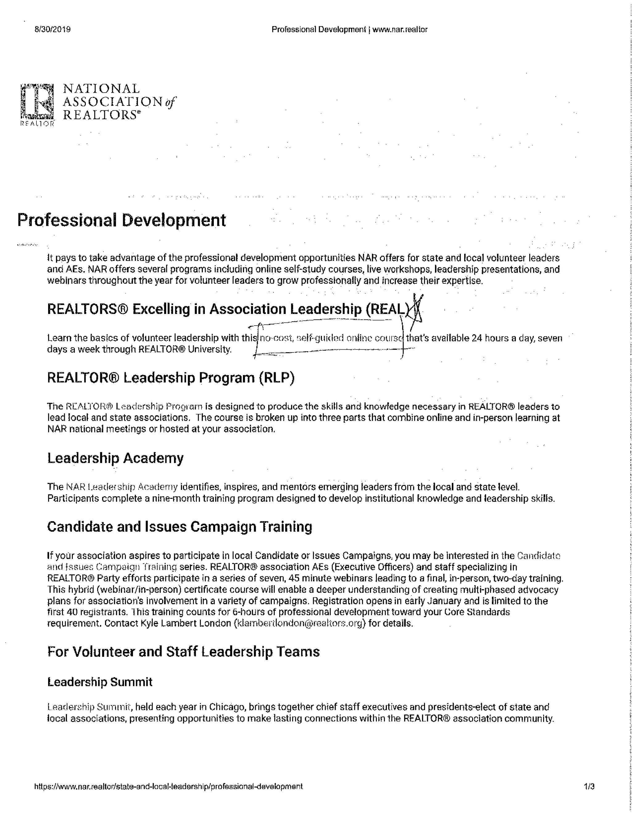 Nar organizational alignment core standards certification | PDF