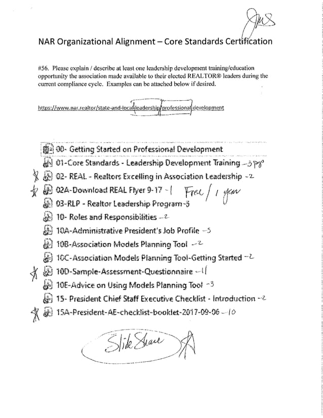Nar organizational alignment core standards certification | PDF