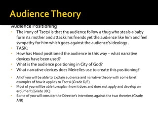 Narratiev & audience theory | PPT