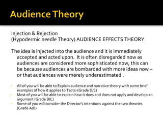Narratiev & audience theory | PPT