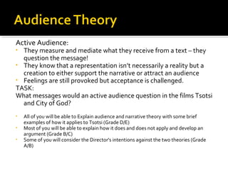 Narratiev & audience theory | PPT