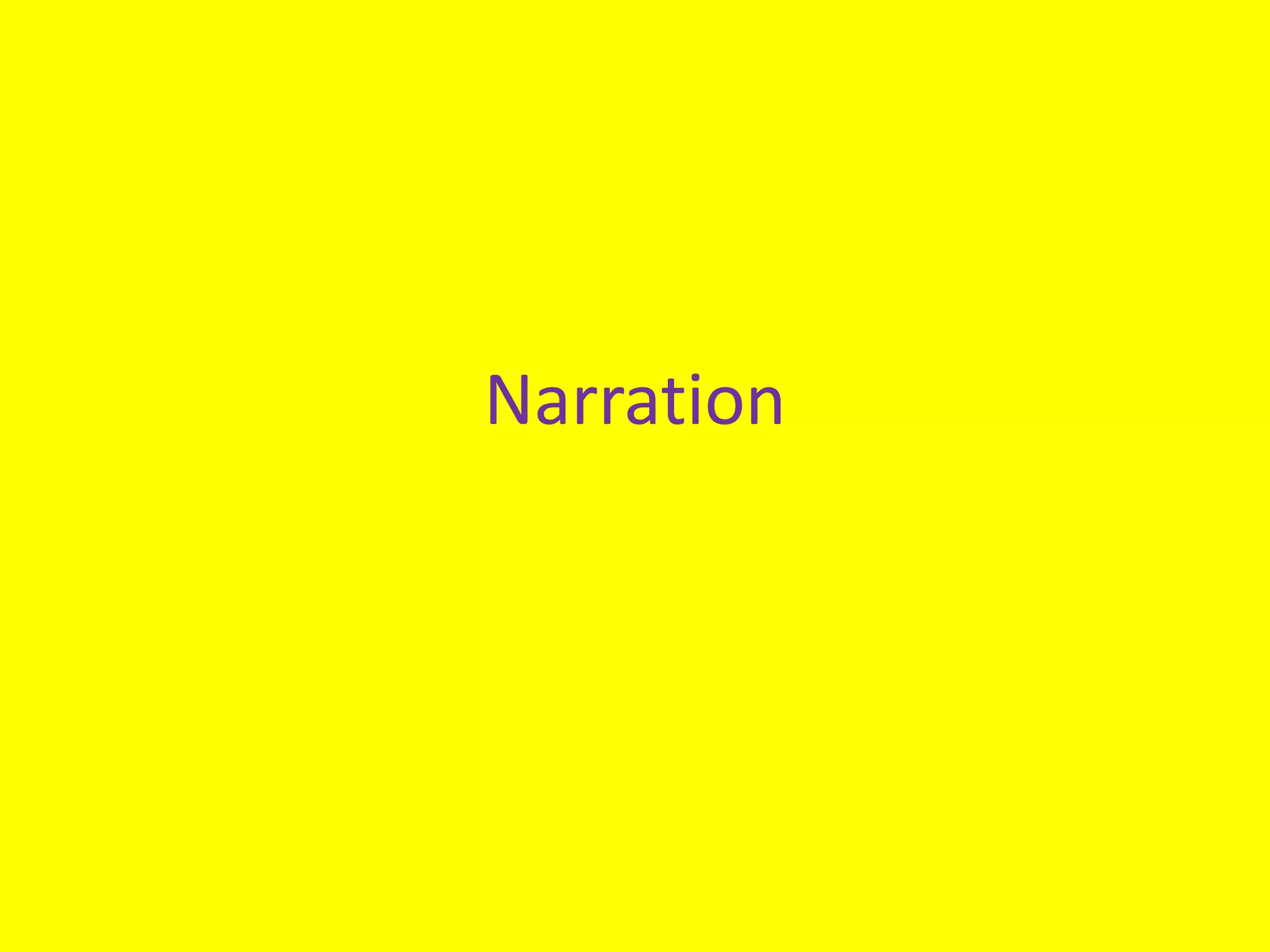Narration | PPTX