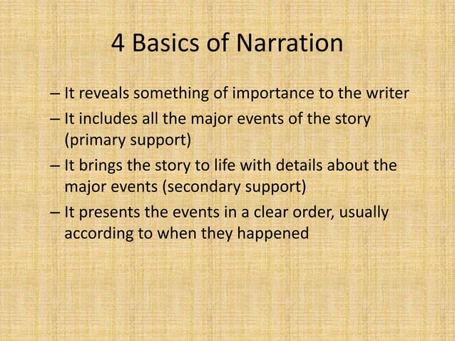 Narration | PPT