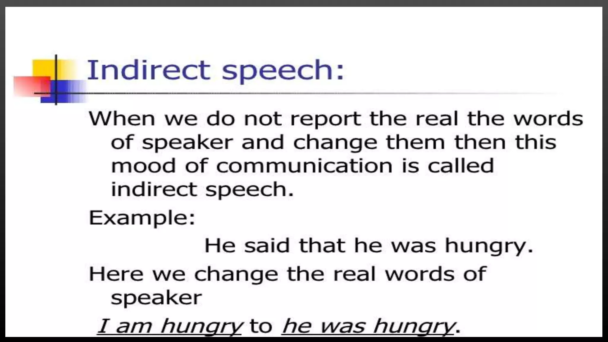 Direct and indirect speech/Narration | PPTX