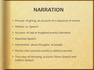 Narration | PPTX