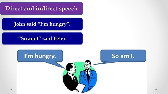 Direct Speech and Indirect Speech | Narration Change in English Grammar ...