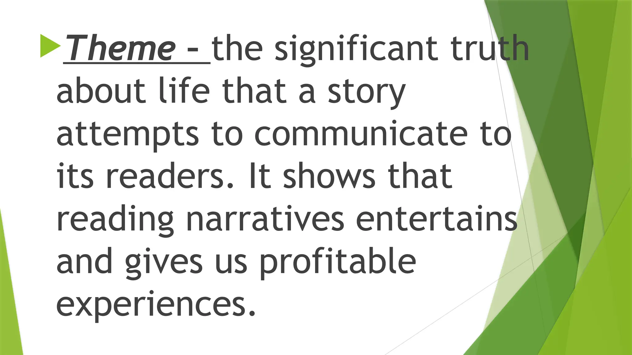 Narration (its Definition and Elements). | PPTX