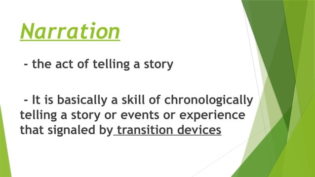Narration (its Definition and Elements). | PPTX | Fiction | Books and ...