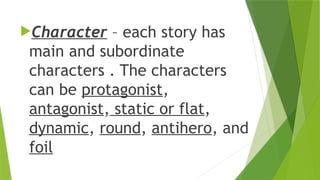 Narration (its Definition and Elements). | PPTX