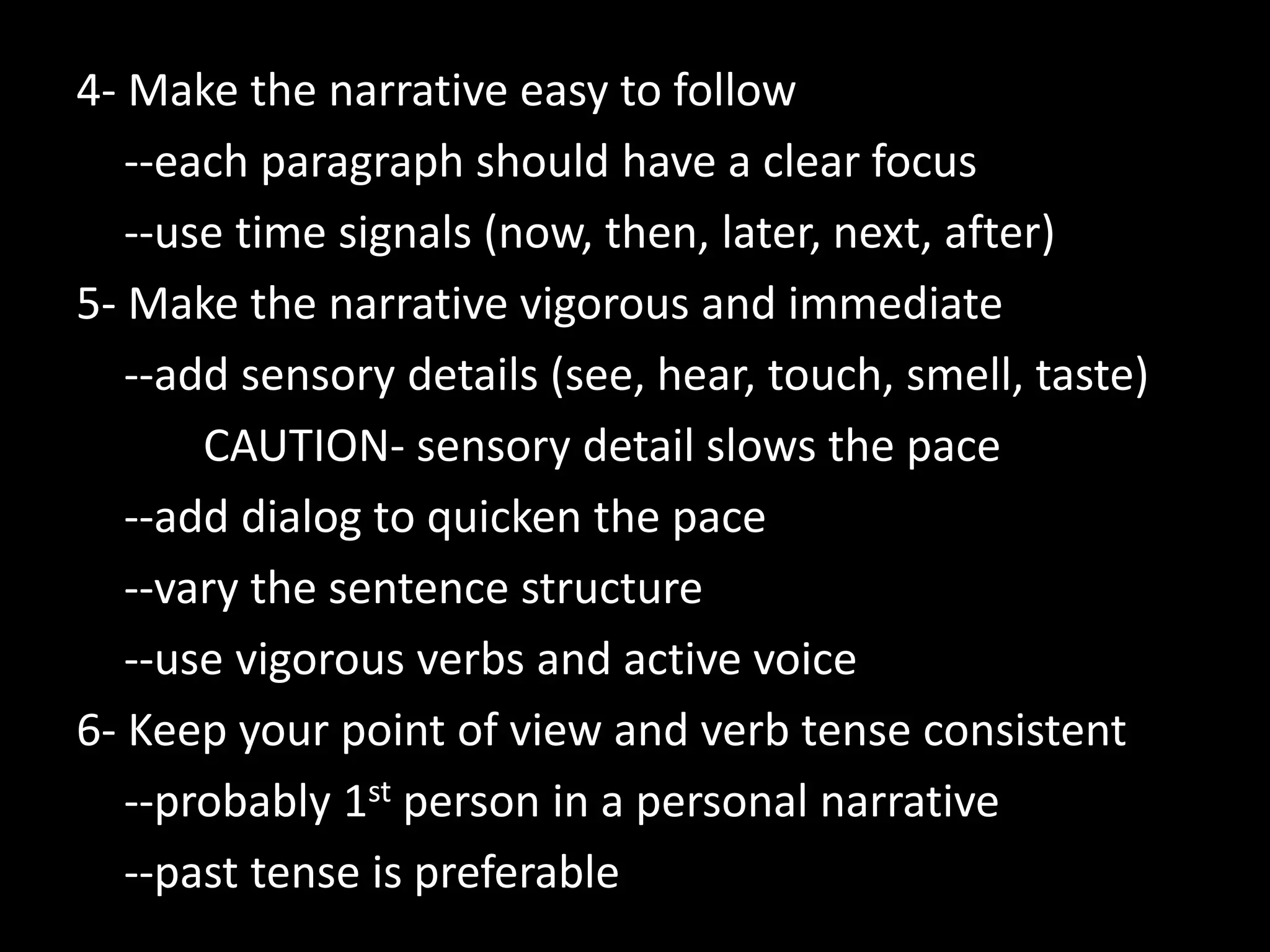 Narration power point | PPT