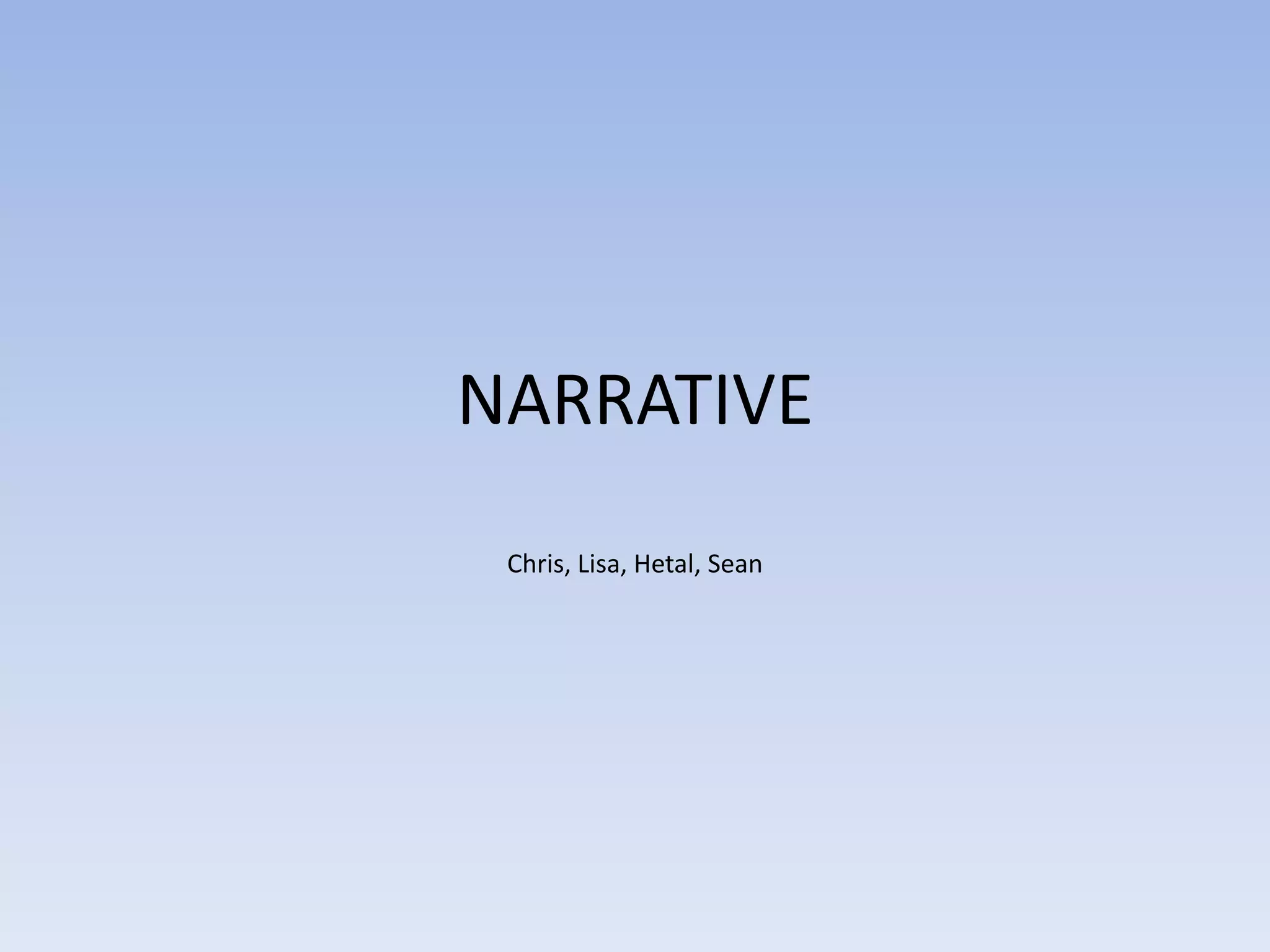 Narrative Presentation | PPT