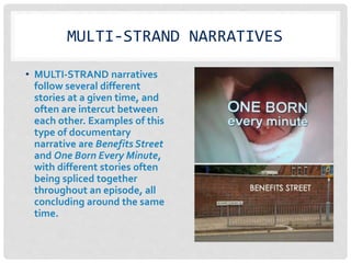 Narrative Structures | PPTX | Documentary | Genres