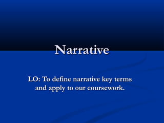 Narrative | PPT