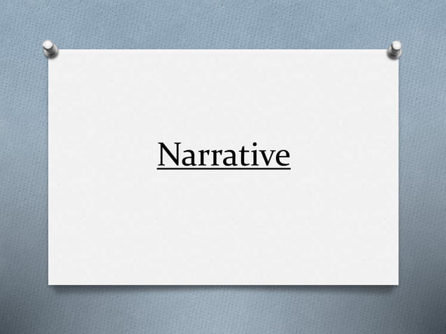 Narrative | PPTX