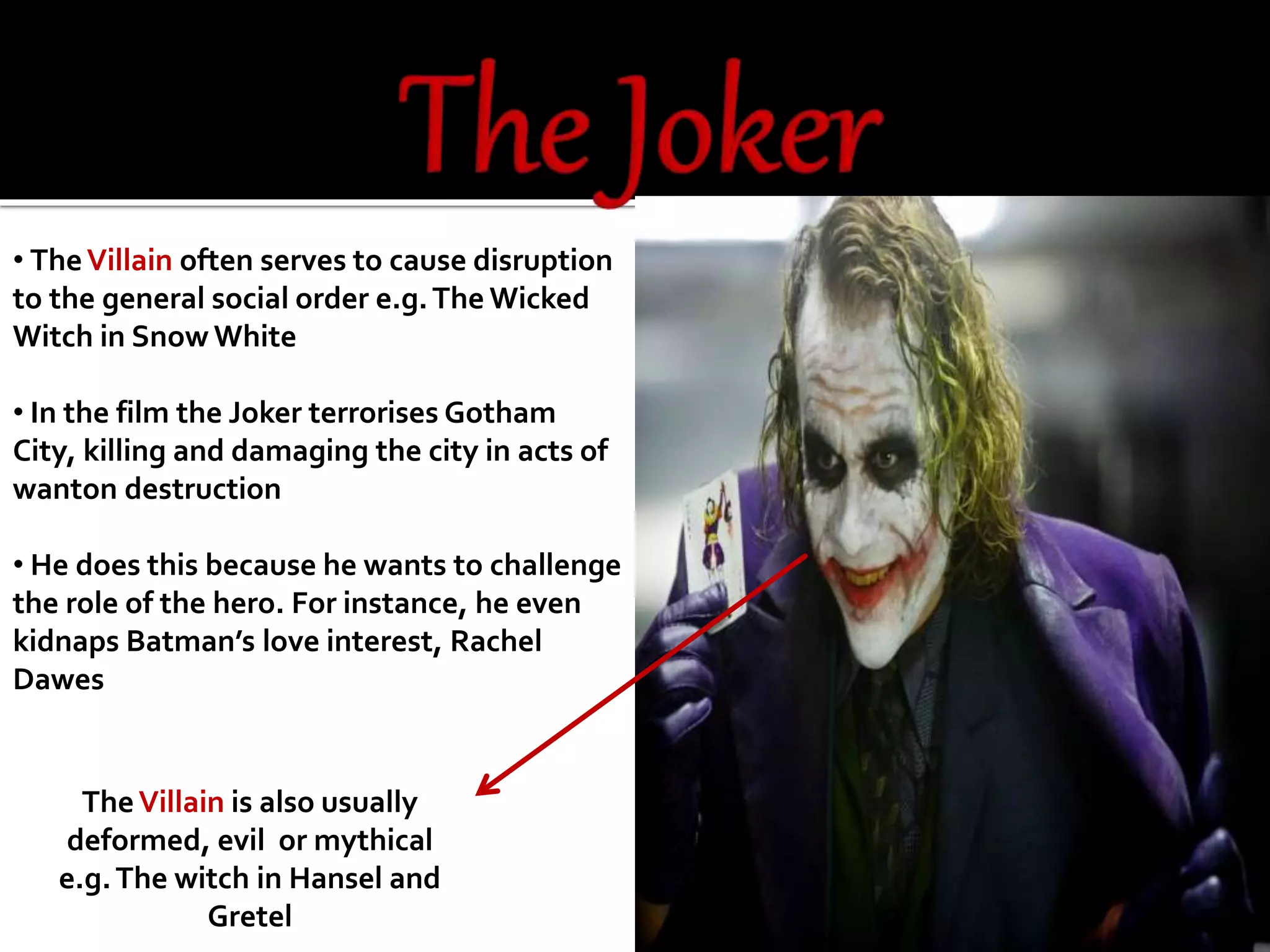 Narrative in Batman - The Dark Knight | PPTX