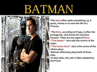 Narrative in Batman - The Dark Knight | PPTX