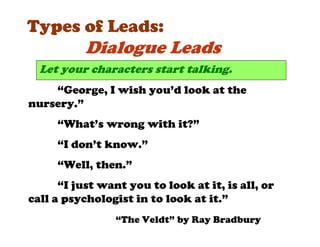 Types of Narrative Leads | PDF