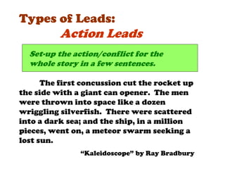 Types of Narrative Leads | PDF