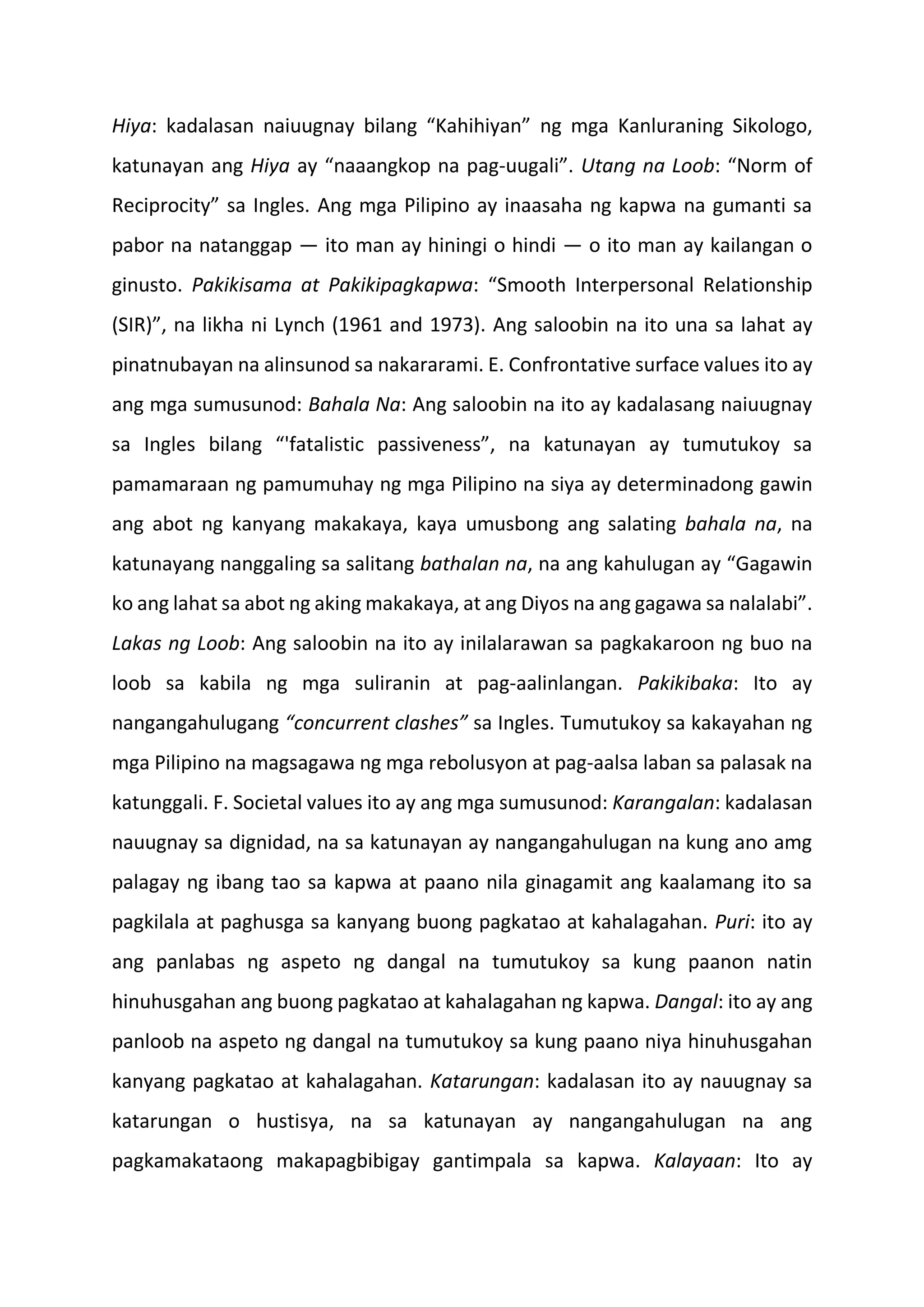 Narrative - Sikolohiyang Pilipino | DOCX