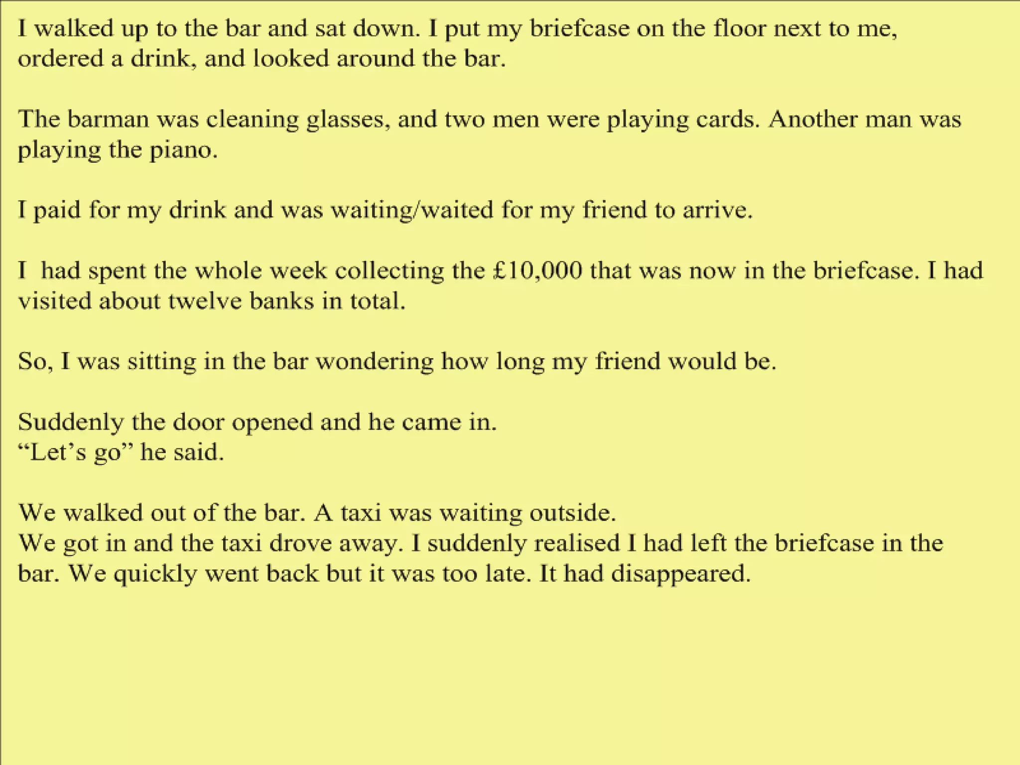 Narrative Tenses | PPT