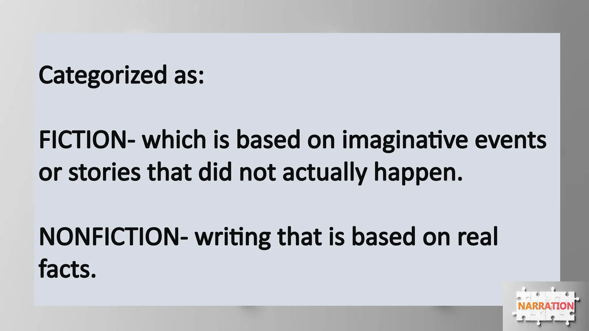 Narrative-Writing and narration powerpoint | PPT