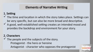 Narrative-Writing and narration powerpoint | PPTX