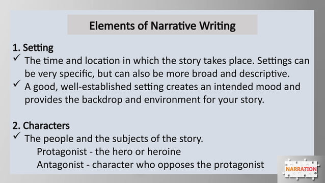Narrative-Writing and narration powerpoint | PPT