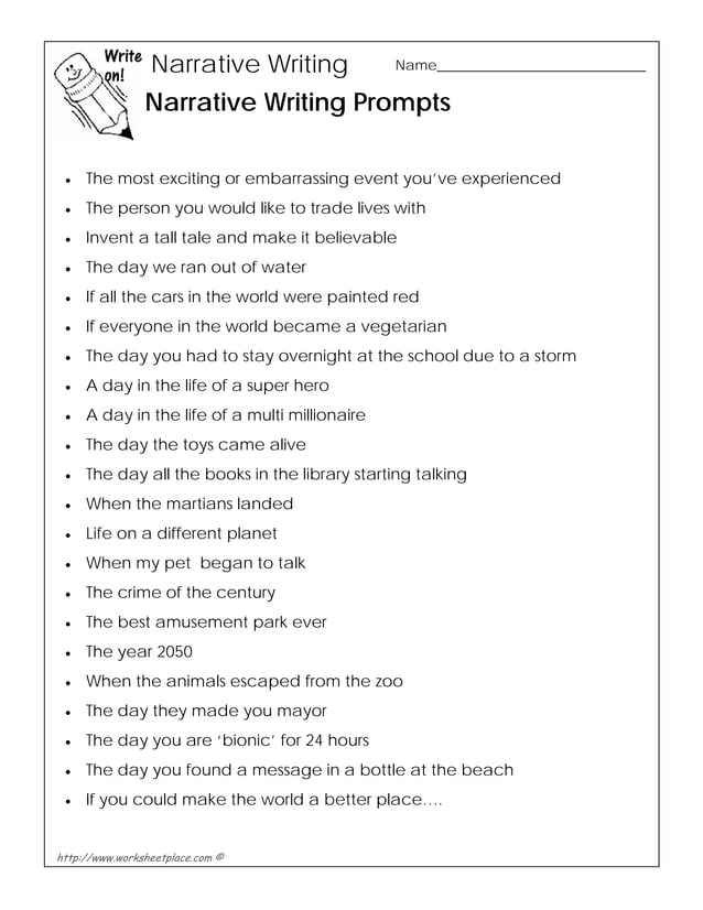 Narrative writing-prompts | PDF