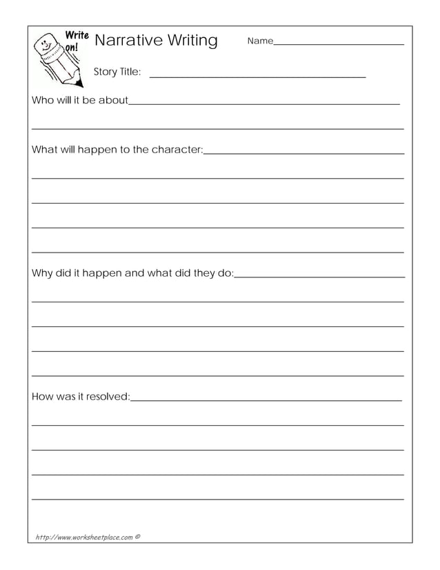 Narrative writing-worksheet-e | PDF