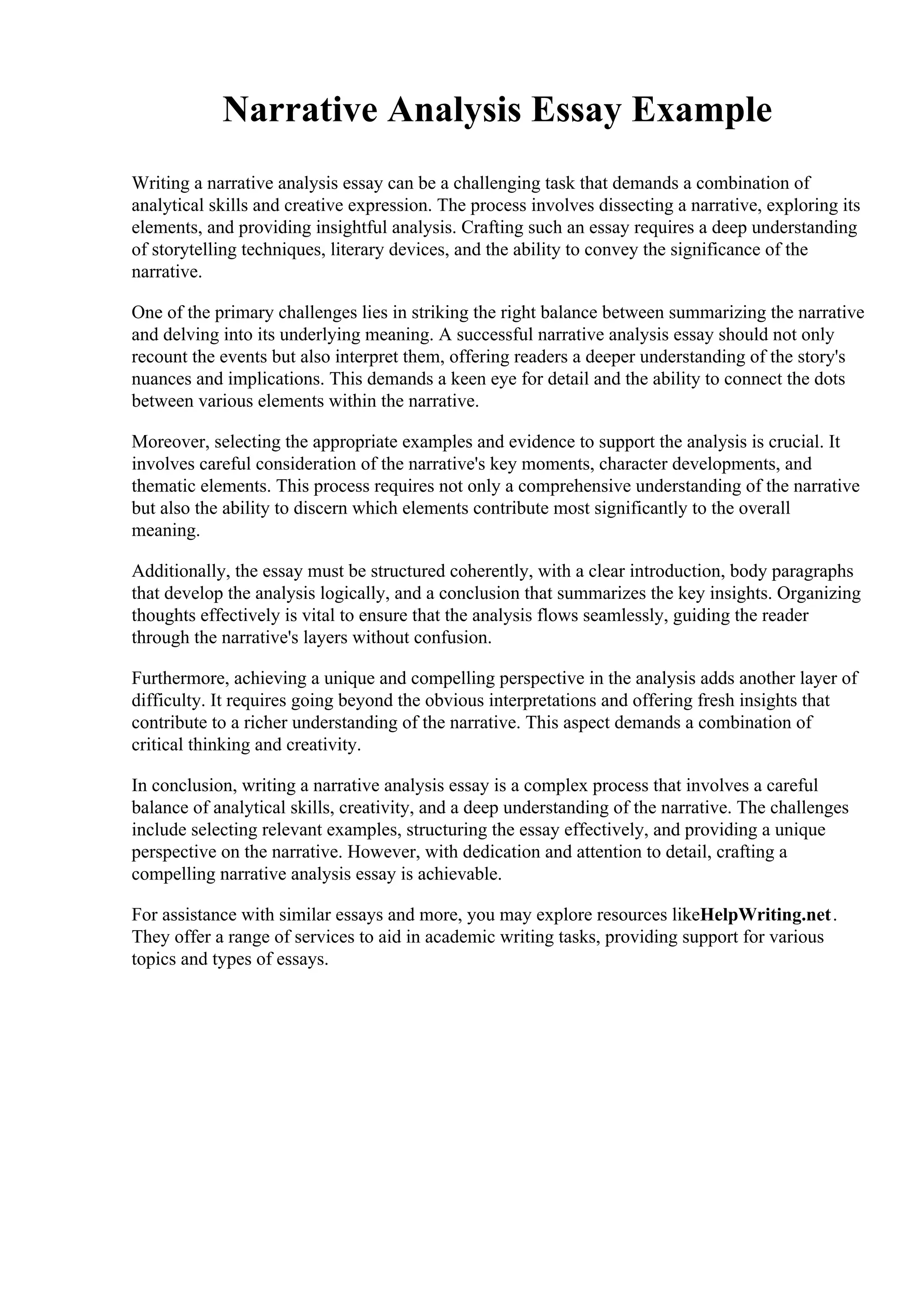 Narrative Analysis Essay Example.pdf