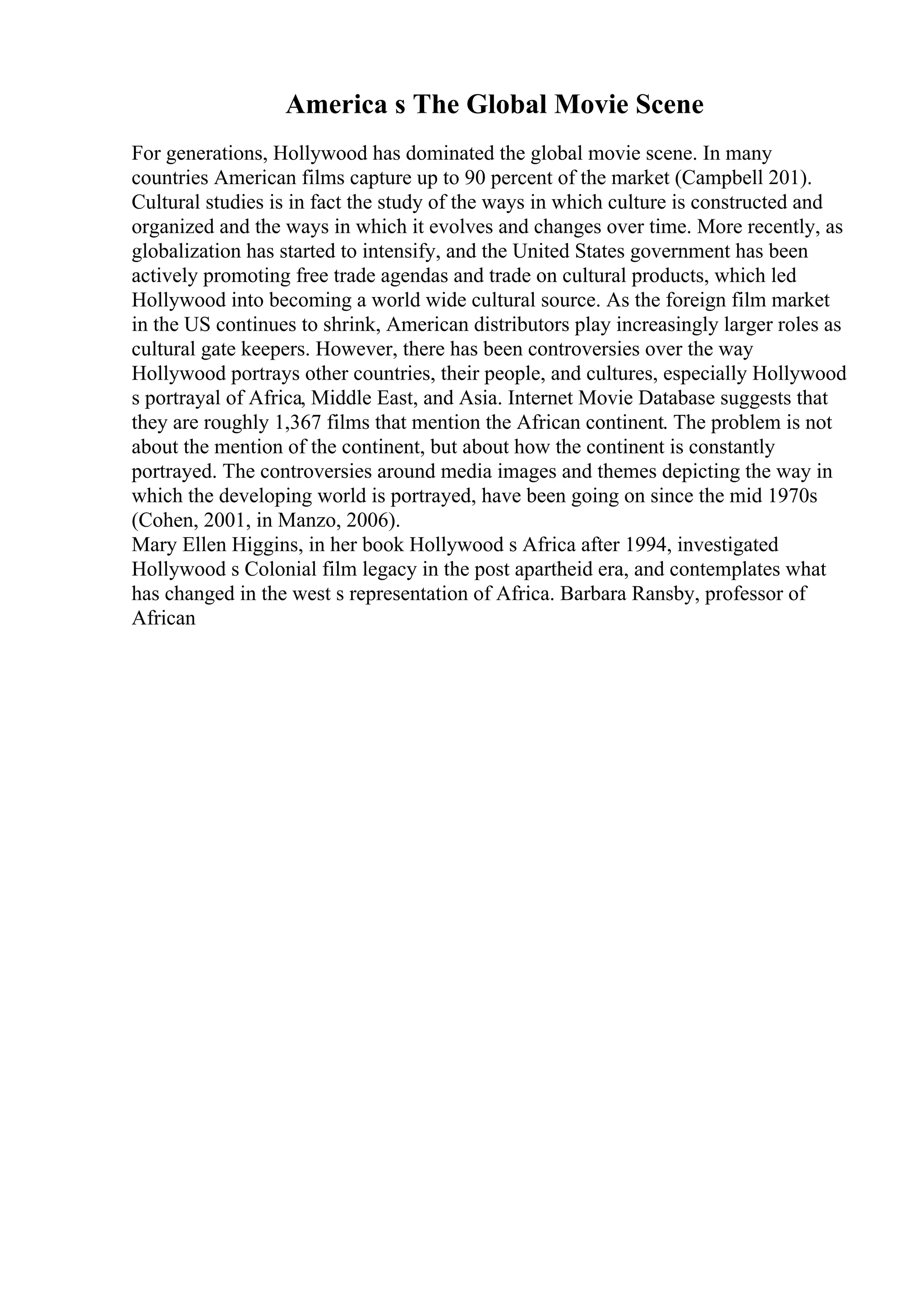 Narrative Analysis Essay Example | PDF