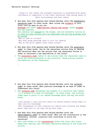 Narrative analysis worksheet complete | DOCX | Drama | Genres