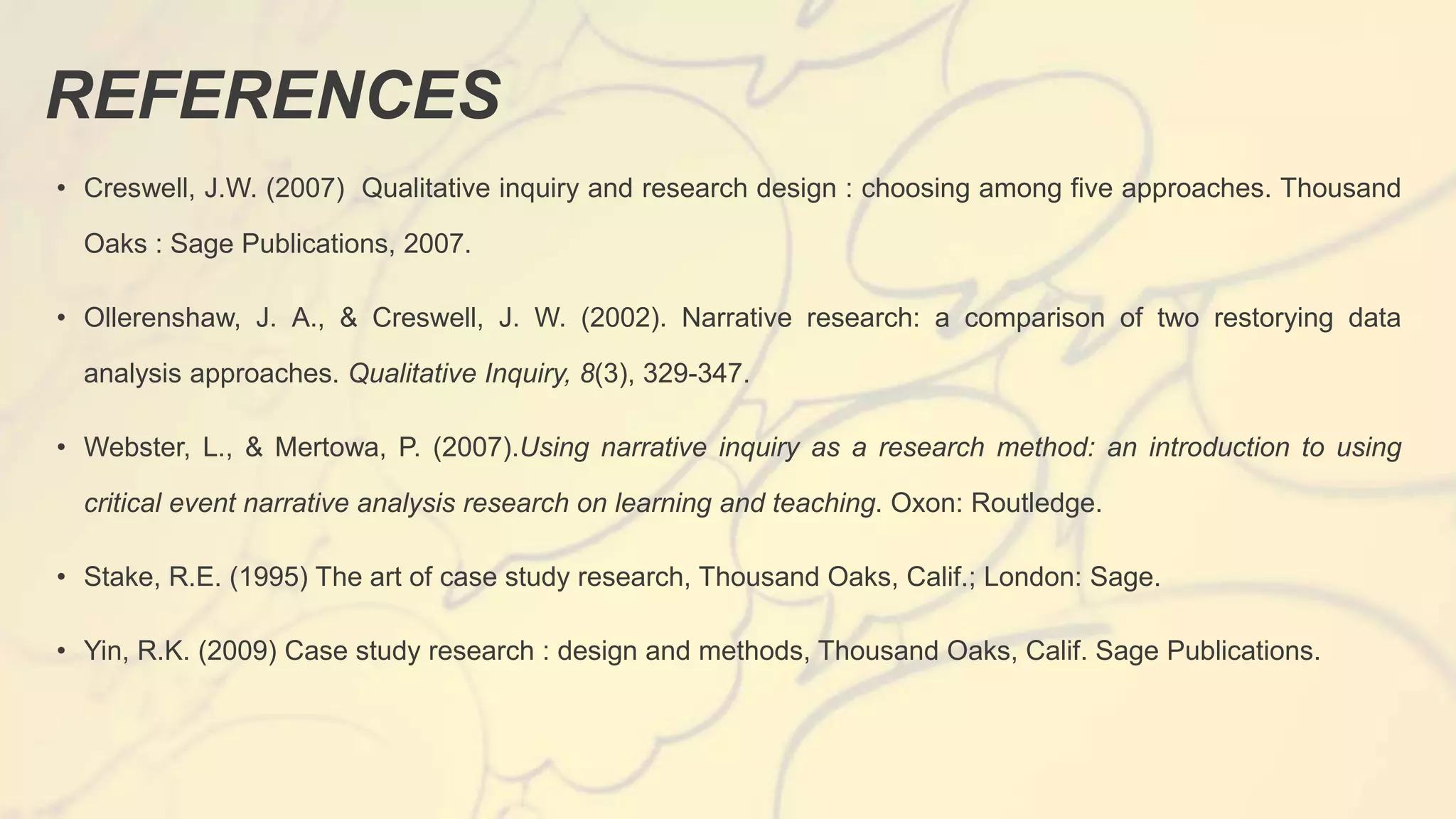 Narrative research and case study | PPTX