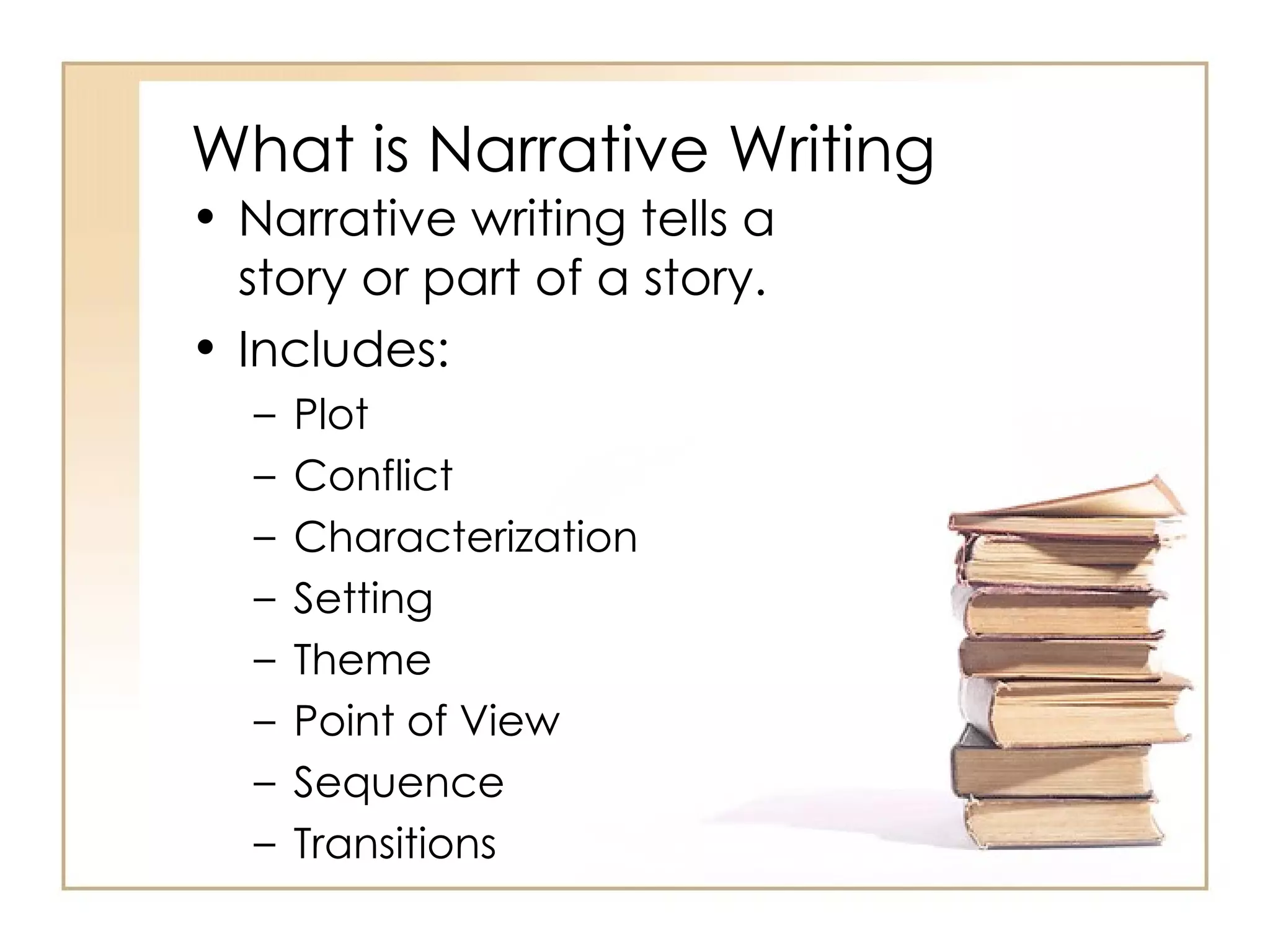Narrative And Descriptive Writing Ppt | POT