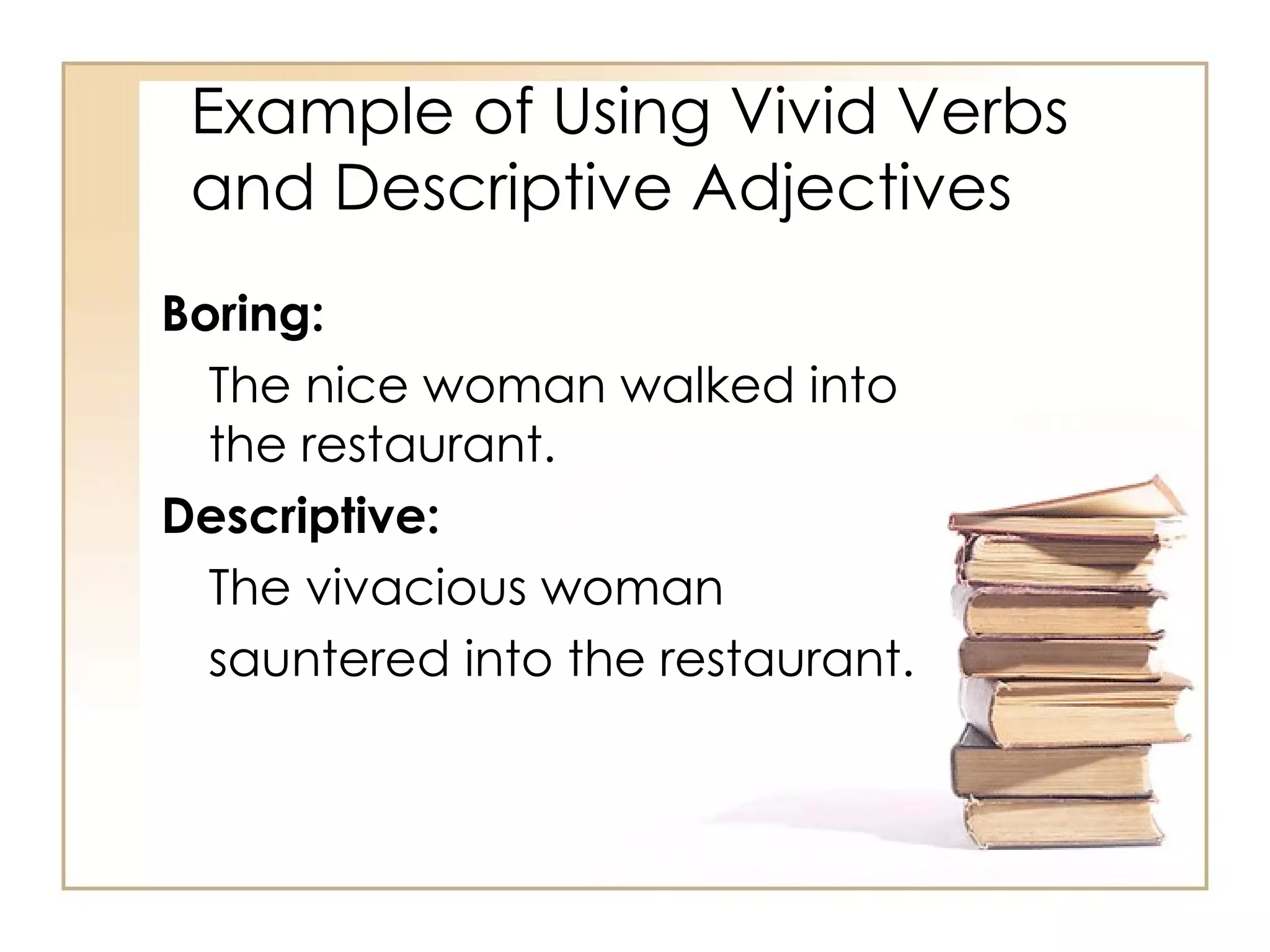 Narrative And Descriptive Writing Ppt | POT