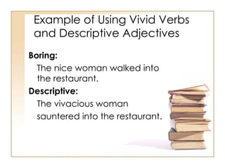 Narrative And Descriptive Writing Ppt | POT