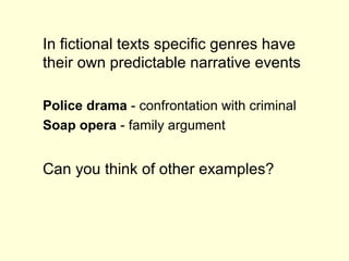 Narrative and genre | PPT