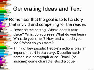 Narrative and memoir information | PPTX