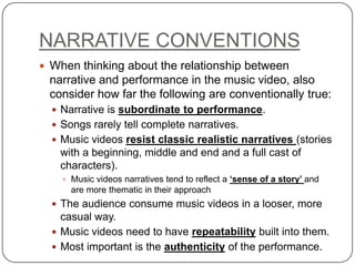 Narrative and music videos 2013 | PPT