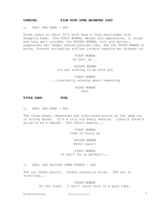 Narrative and screenplays with sample screenplay and guide | DOC ...