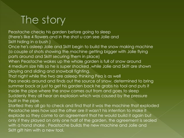 Narrative and sequence presentation | PPTX