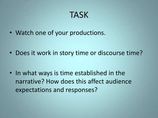 Narrative and time | PPTX