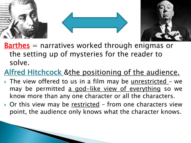 Narrative as film part 1 | PPTX | Movies | Entertainment